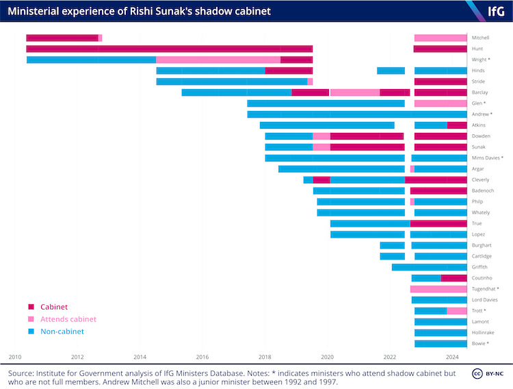New Tory Leader Will Have Limited Cabinet Experience to Work With